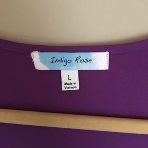 indigo Rose | Tops | Sleeveless Dressy Tank Purple Large Indigo Rose ...